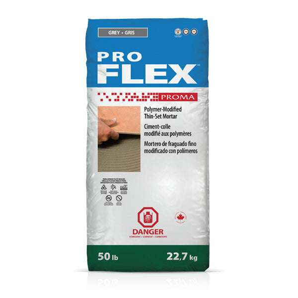 Proma Pro Flex Thin Set Mortar Grey 50 lbs